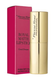 Pomadka matowa – Royal Mat Lipstick nr 08 Coral Dream - Pierre René